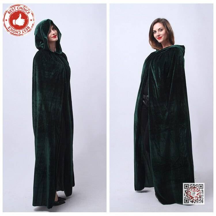 Best Long Hooded Cloaks Cosplay Costumes S-2XL + KDBazar